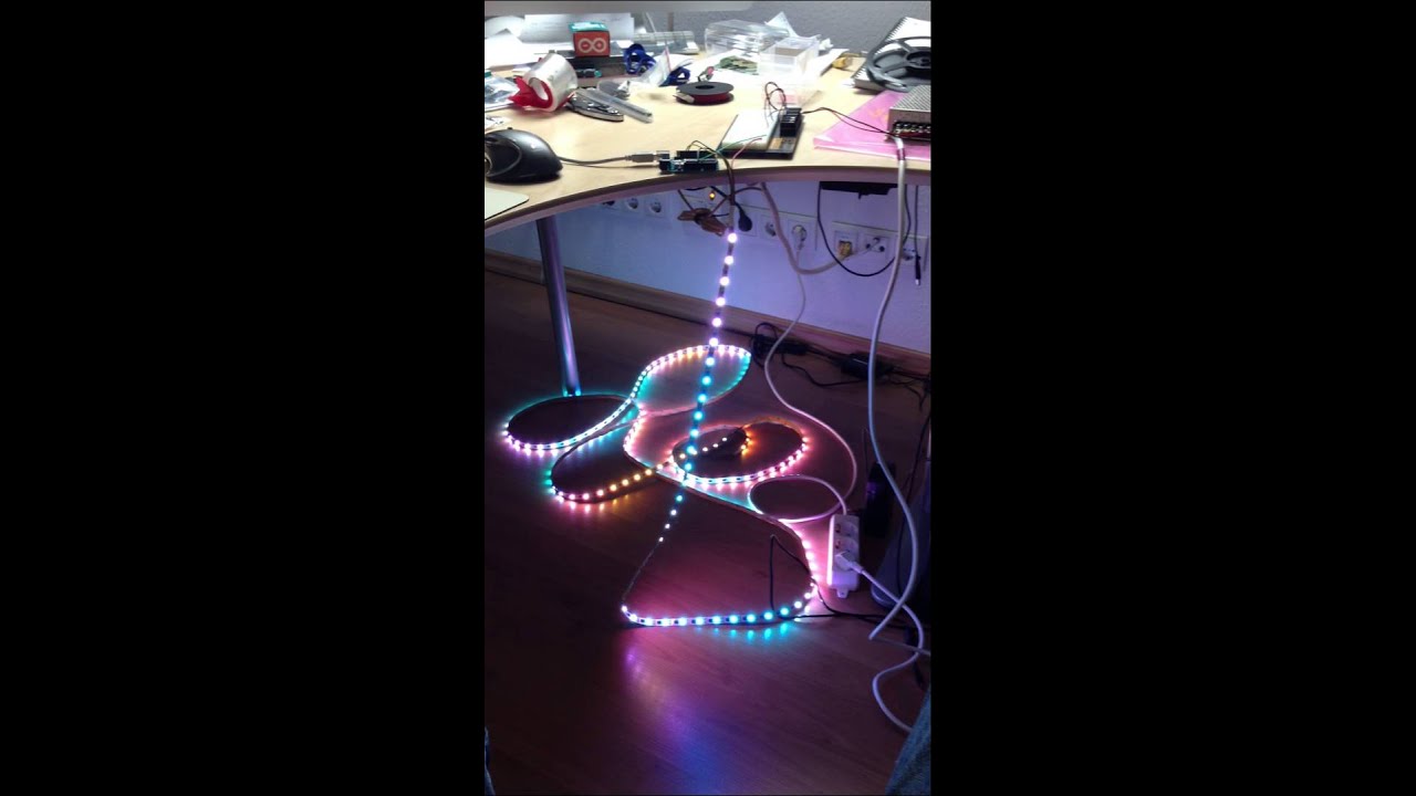 Ws2801 Stripe With Arduino Uno And Glediator Youtube