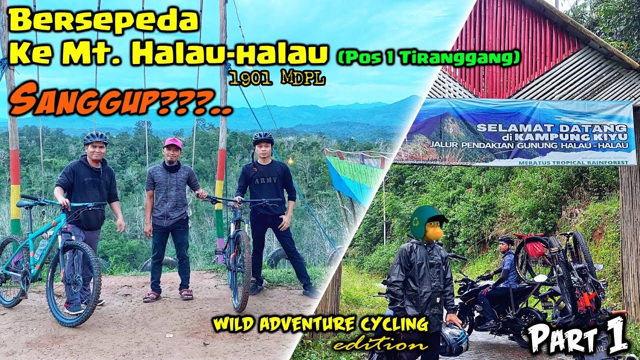 Bersepeda ke Mt. Halau-halau Pos 1 Tiranggang - Sanggupkah??? - YouTube