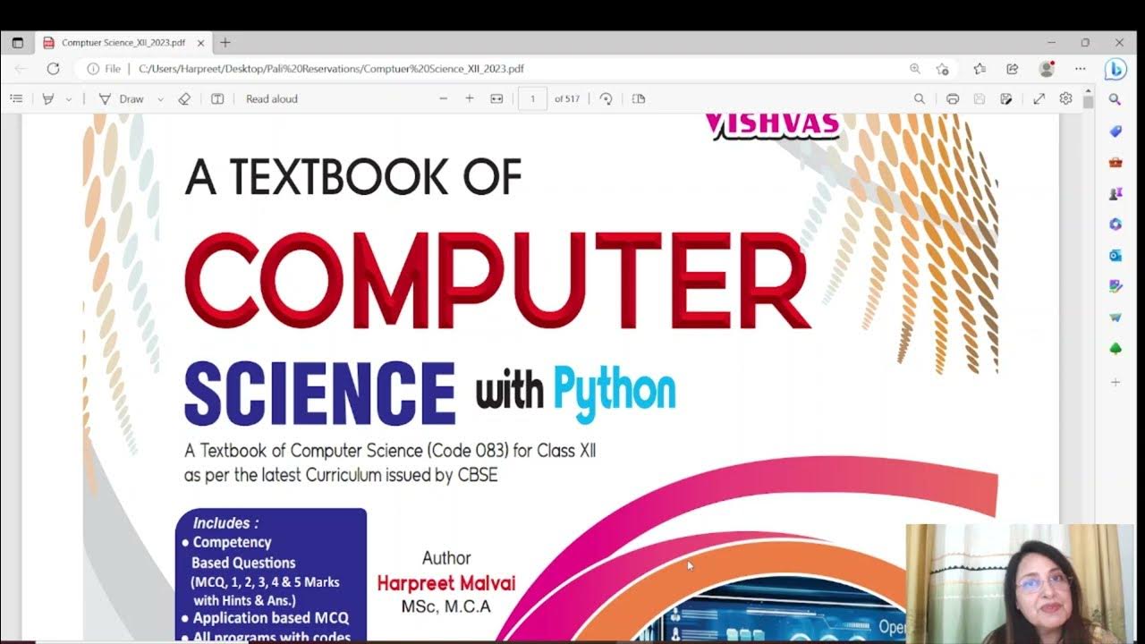 Computer Science Class 12 Book with the 2023-24 Syllabus by Vishvas ...
