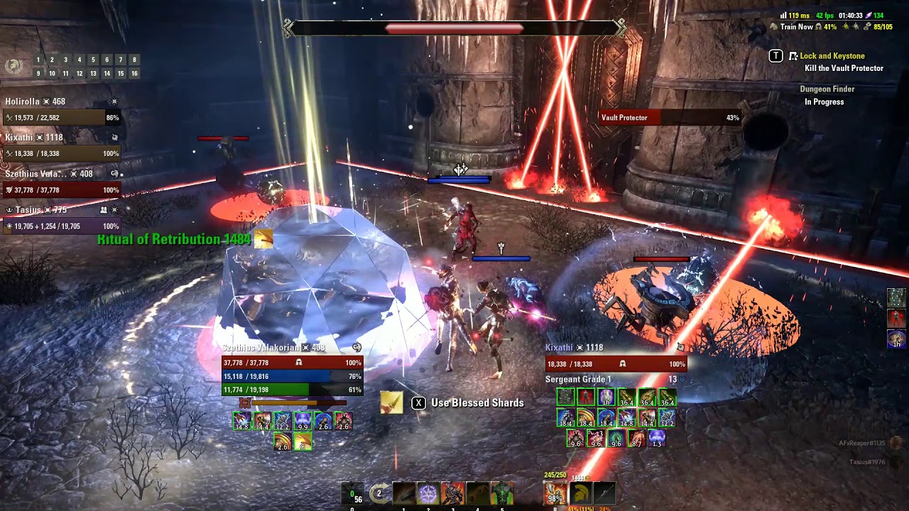 ESO Wrathstone DLC | Frostvault Chasm | VETERAN Vault Protector Guide ...