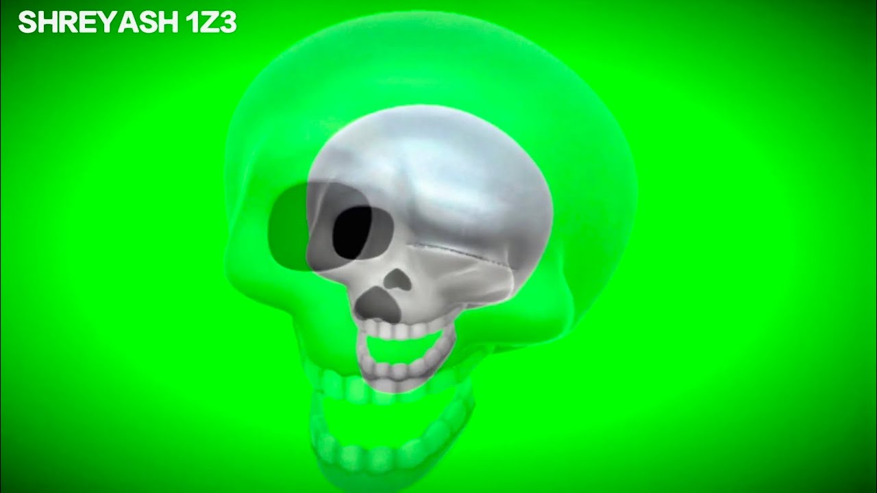 Epic Skull Face Green Screen Template 🎭 | Free Download Now! #skull # ...
