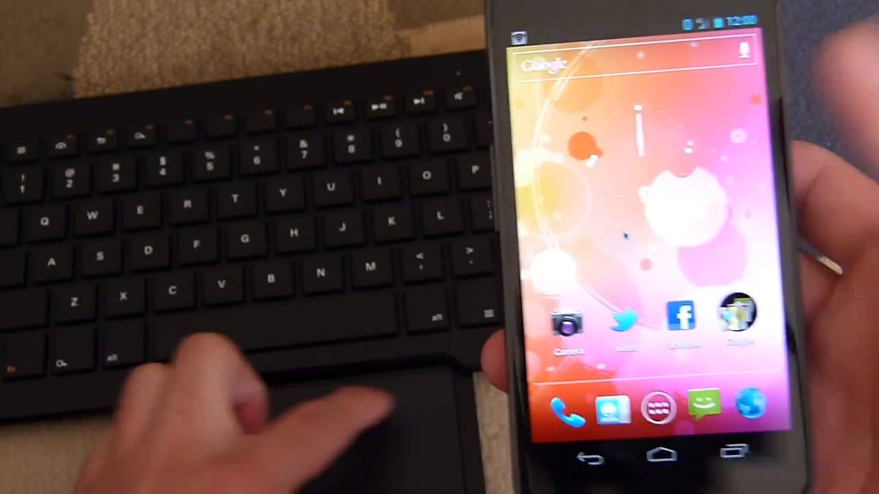 Motorola Wireless Keyboard with Trackpad handson - YouTube