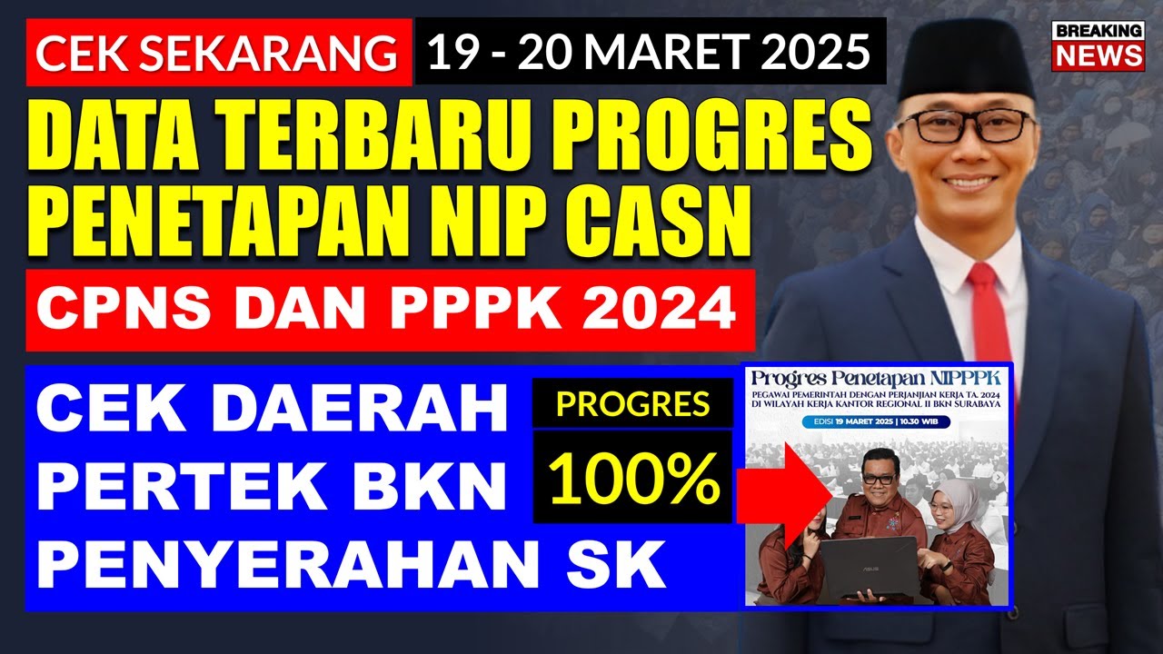 🔴DATA TERBARU PENETAPAN NIP PPPK 2024 DAN PERTEK BKN PENGANGKATAN CASN ...