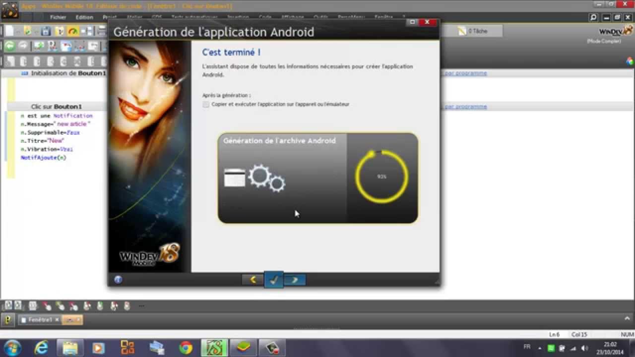 Windev mobile notification - YouTube