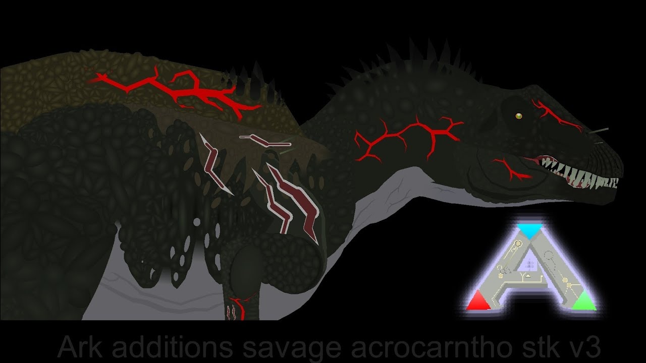 ark additions savage acrocanthosaurus stk v3 - YouTube