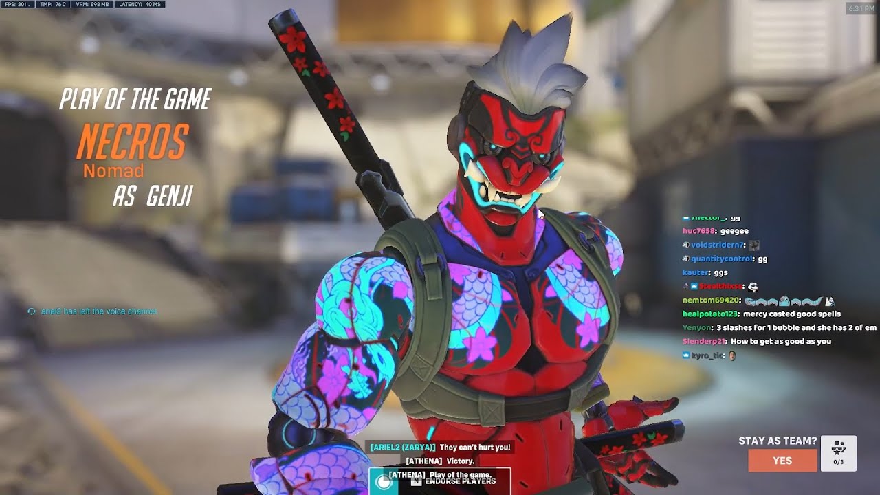 POTG! GENJI OP?! NECROS FASTEST GENJI IN THE WORLD - OWERWATCH 2 ...