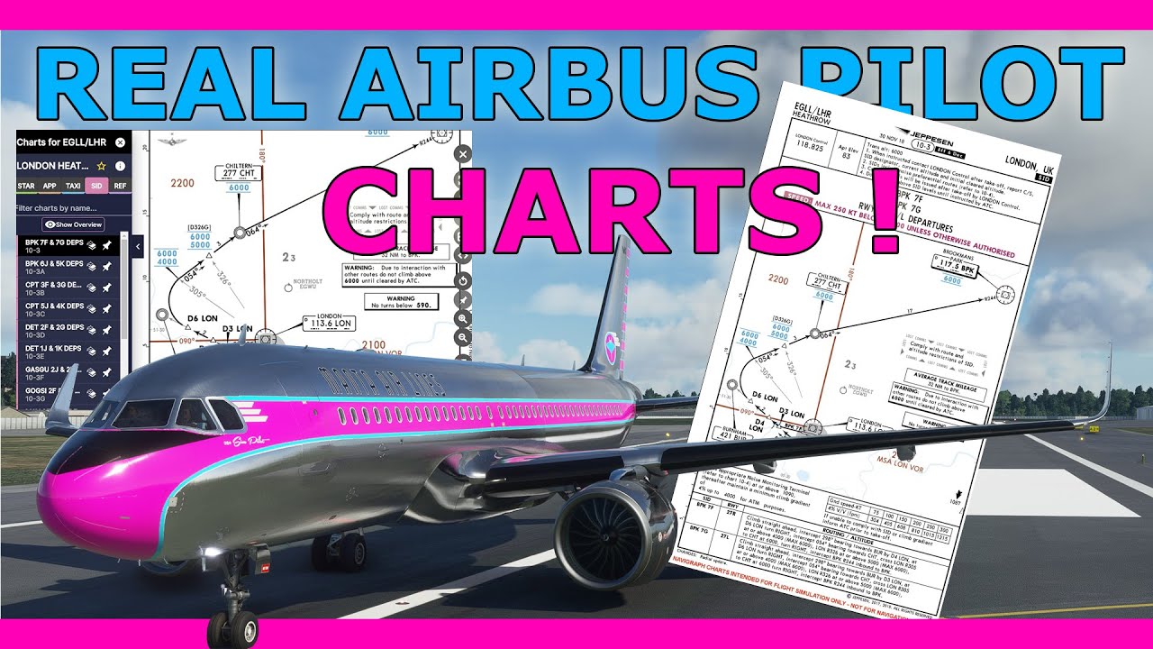 Charts Tutorial with a Real Airbus Pilot! Departures/SID - YouTube