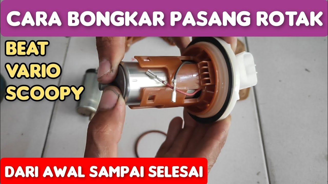 Cara melepas dan memasang rotak fullpump beat, scoopy, vario, dari awal ...