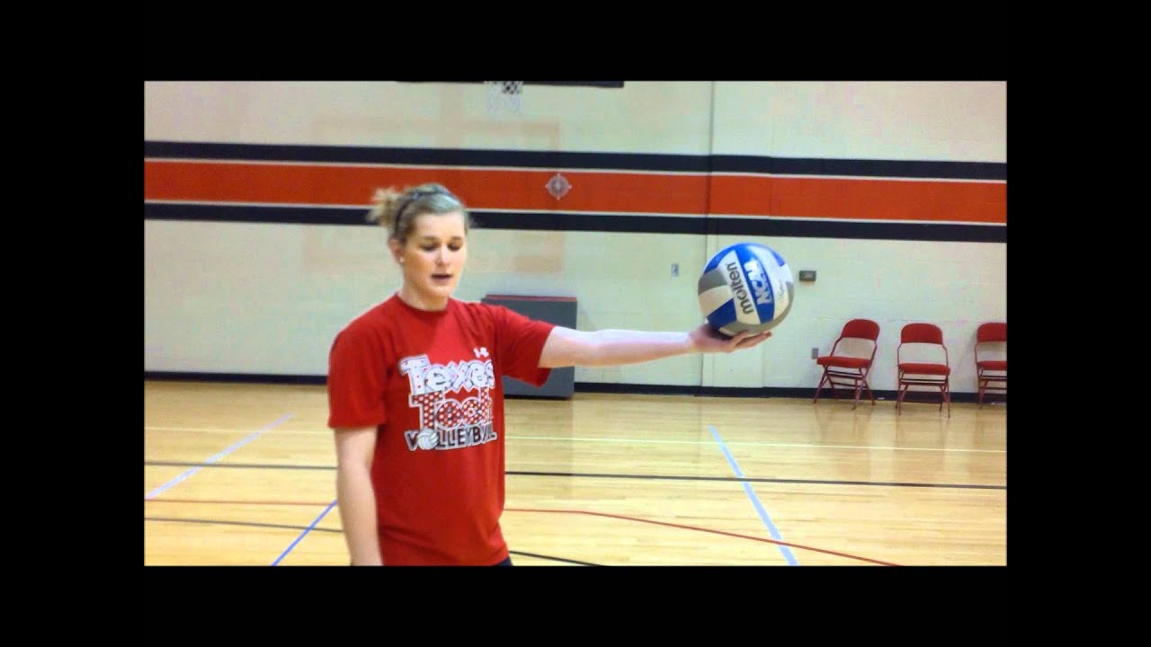 Sheridan Burgess Volleyball Serving Tutorial - YouTube