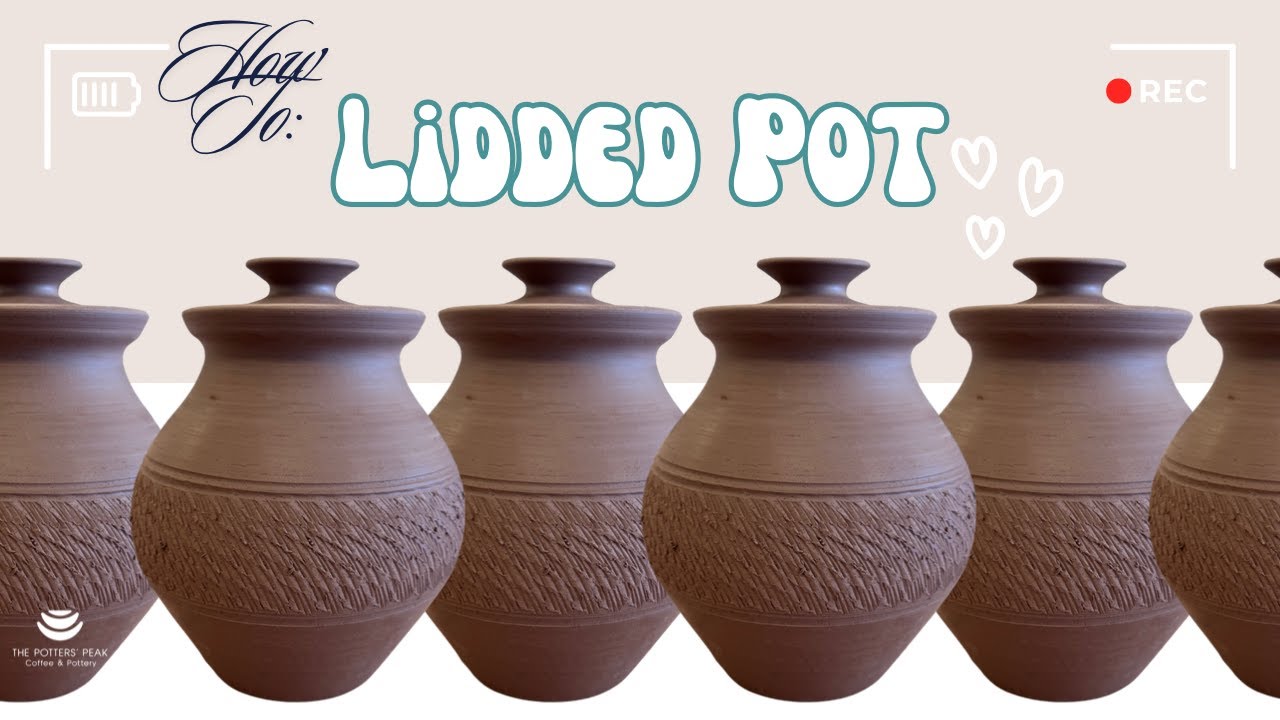 How to throw a lidded pot on a pottery wheel. - YouTube