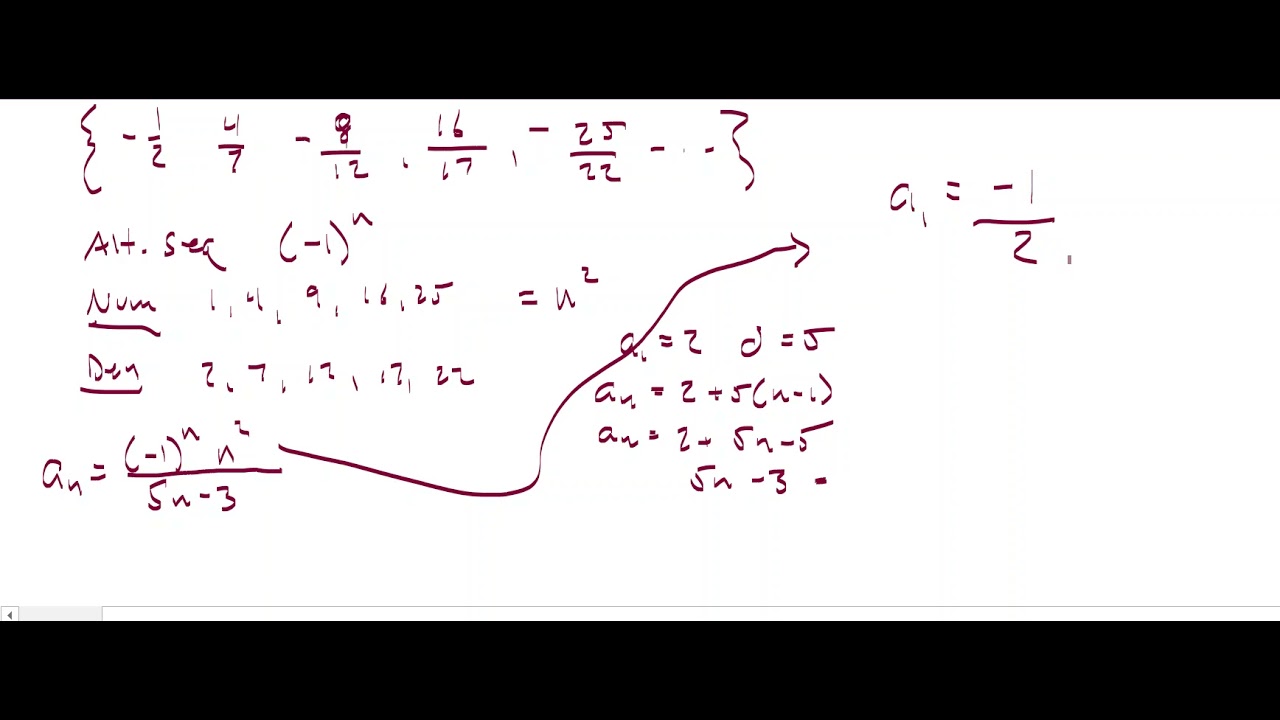 Calculus-Finding the general form of a sequence - YouTube