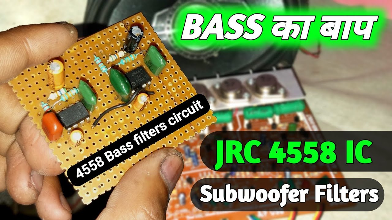 How to connect 4558 Bass Filters and 2n3773 transistor Audio Amplifier ...