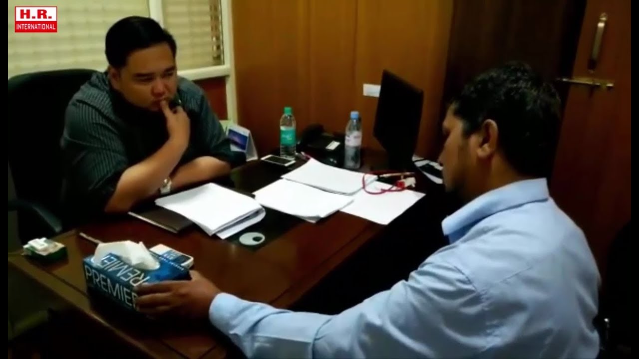 Salesman Interview For Saudi Arabia | H.R. International - YouTube