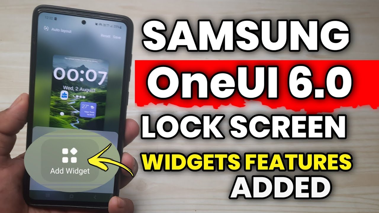Samsung Devices : OneUI 6.0 Lock Screen Widgets Features Added | A52s A51 F23 5G S22 S23 S21 F62 ...