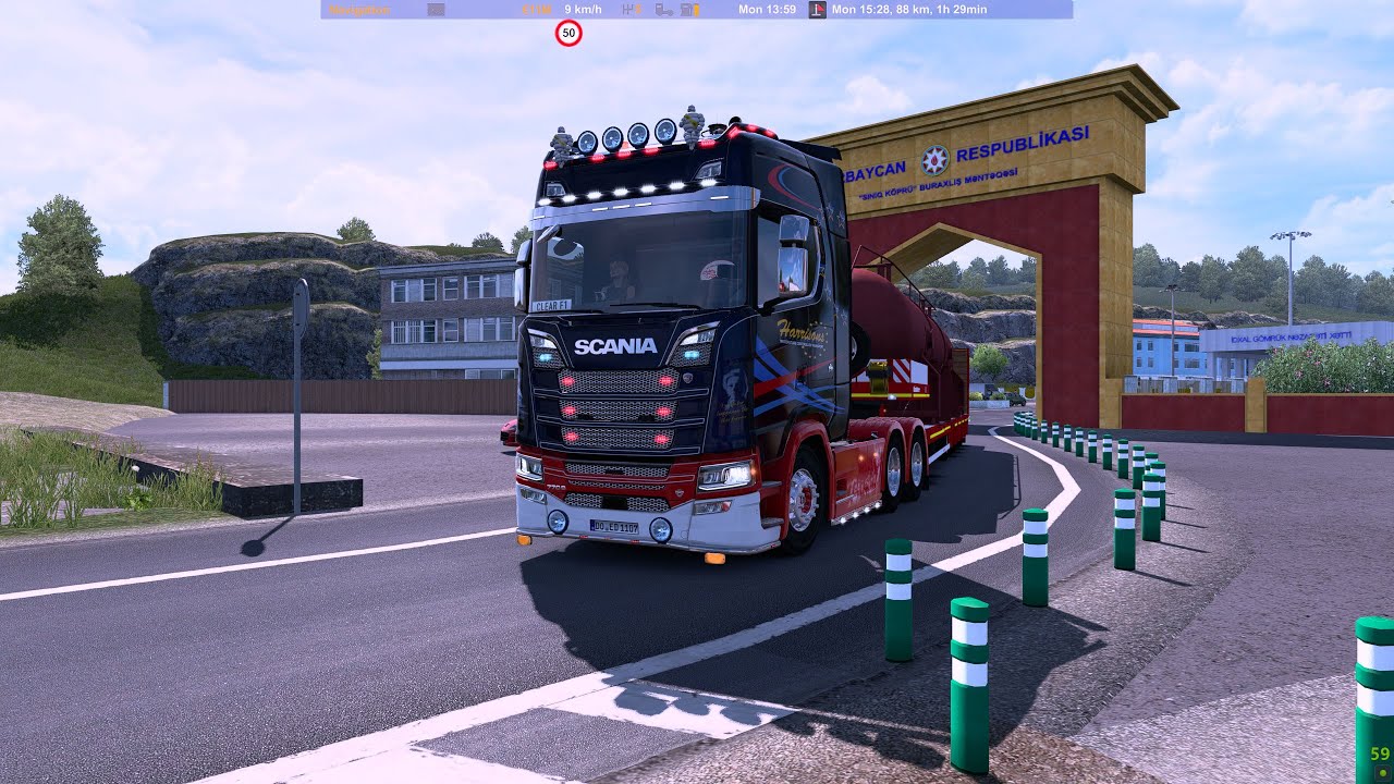 ETS2 1.45 MAP COMBO AZGE 1.45 | SCANIA NG V8 Stock Sound 4.0 | Zugdidi ...