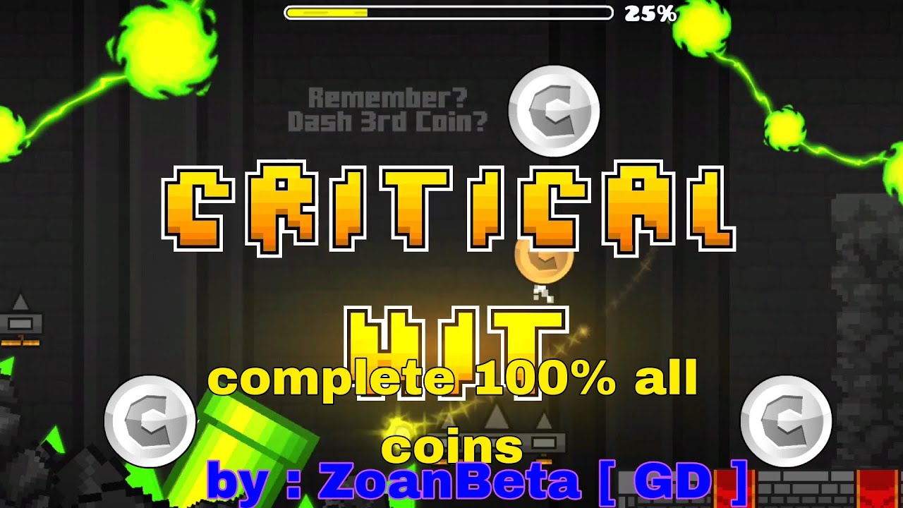 Critical Hit complete 100% all coins created by : @ZoanBeta - YouTube