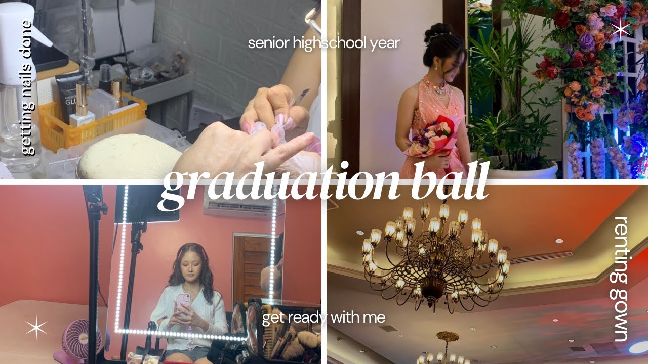 SENIOR YEAR GRAD BALL | renting gown 👗, getting my nails done 💅🏻, grwm ...