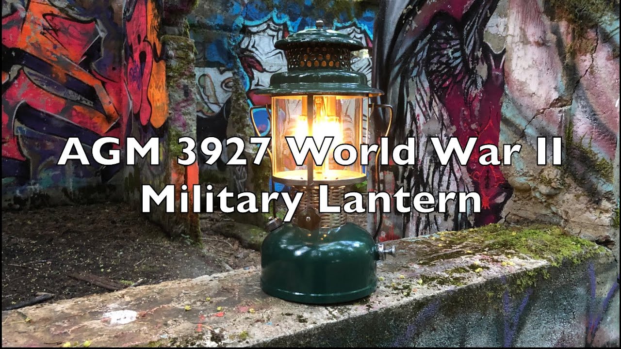 AGM 3927 World War II Military Lantern - YouTube