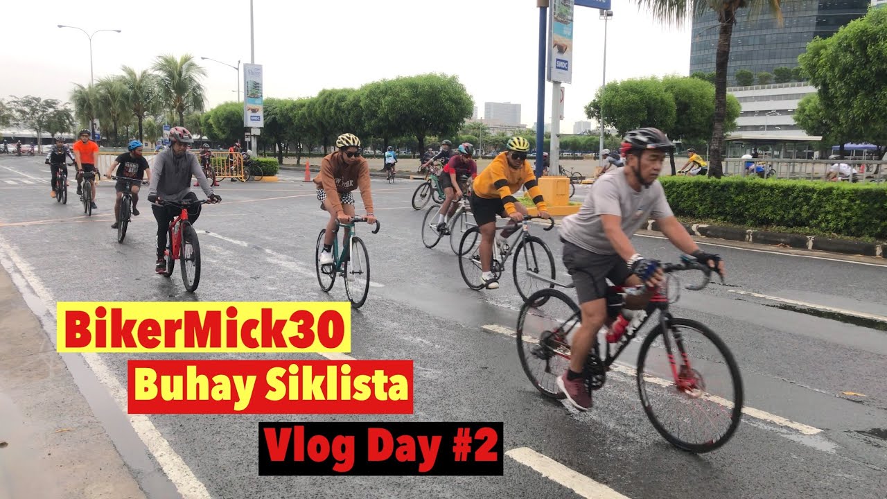 BikerMick30 Buhay Siklista Vlog Day #2 Laps sa MOA kahit umuulan ...