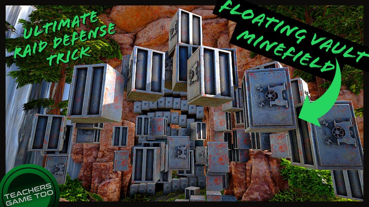 FLOATING VAULT MINEFIELD! HOW TO MAKE THE ULTIMATE DEFENSE - YouTube