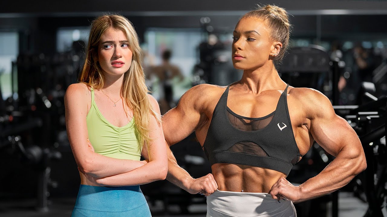 Forcing Introvert to Workout at Bodybuilding Gym - YouTube