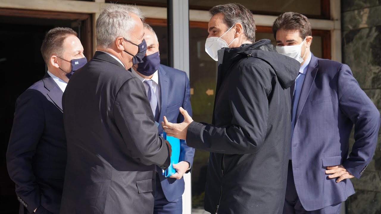 Επίσκεψη του Πρωθυπουργού Κυριάκου Μητσοτάκη στο Υπουργείο Εσωτερικών ...