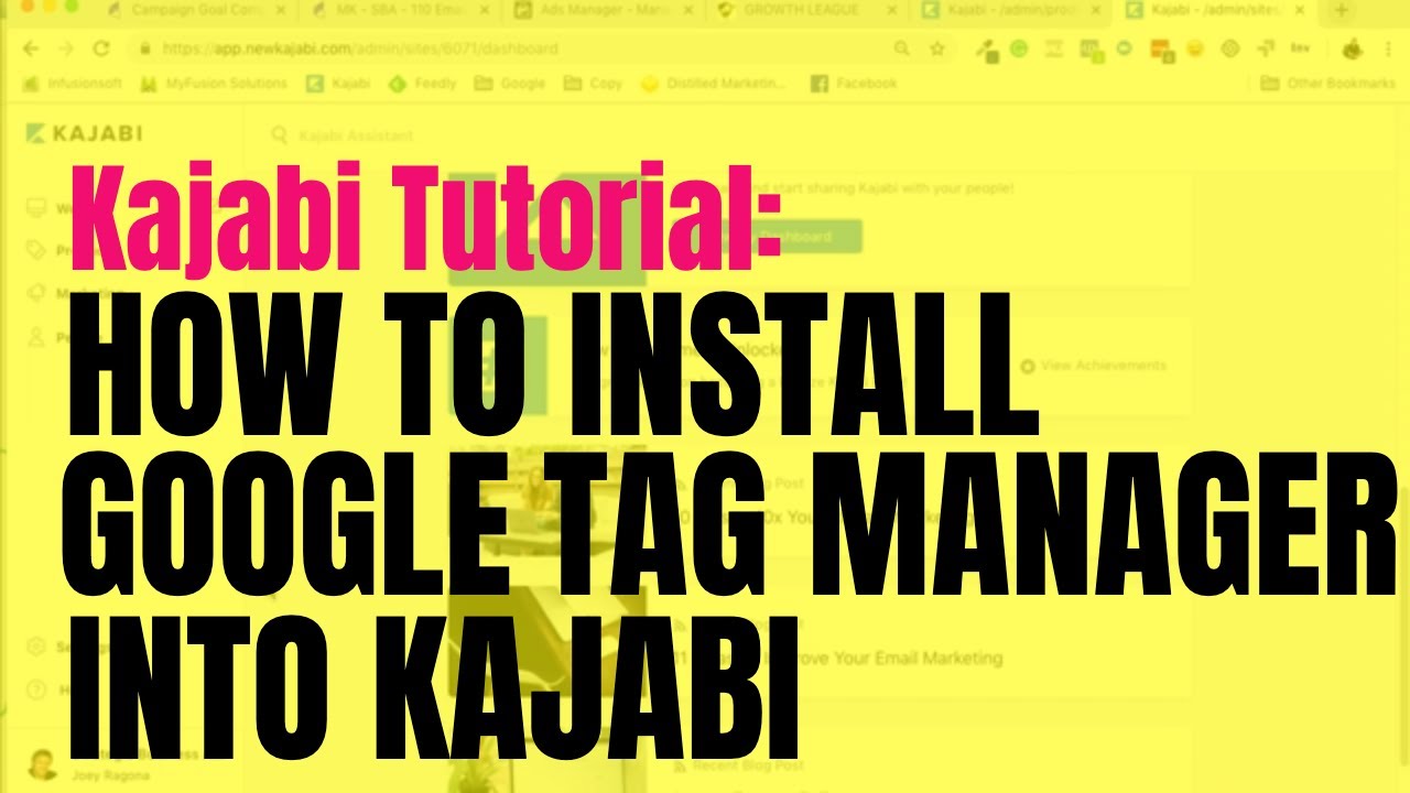 Kajabi Tutorial: How to Add Google Tag Manager ( GTM ) Code to Kajabi - YouTube