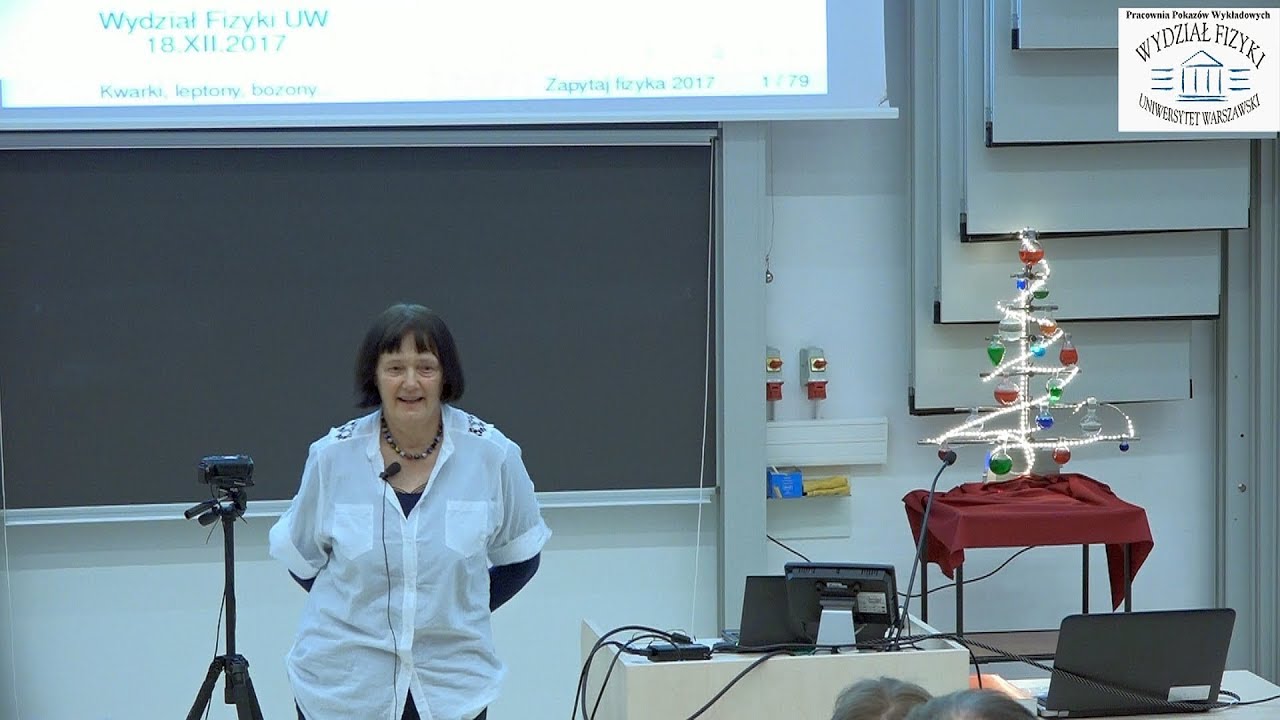 Prof. Barbara Badełek – „Kwarki, leptony, bozony” - YouTube