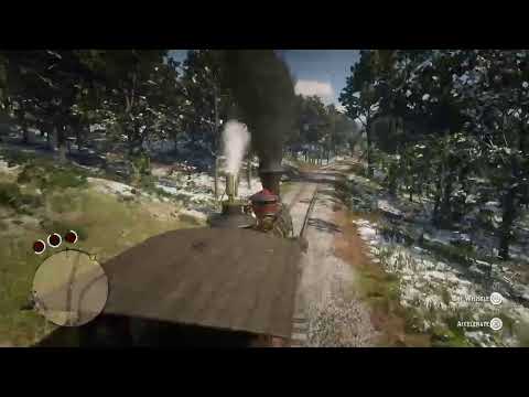 Red dead redemption 2 steam locomotive ps4 broadcast - YouTube