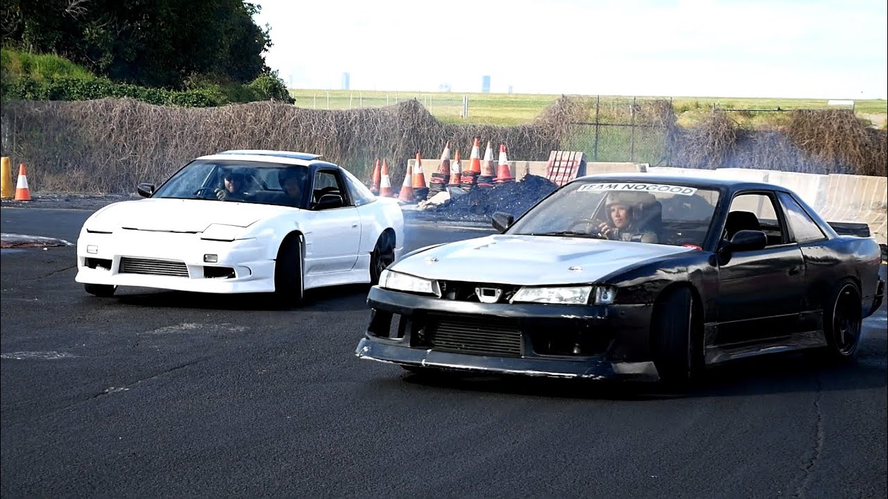 First time taking my 180sx out to the drift track (new car) - YouTube