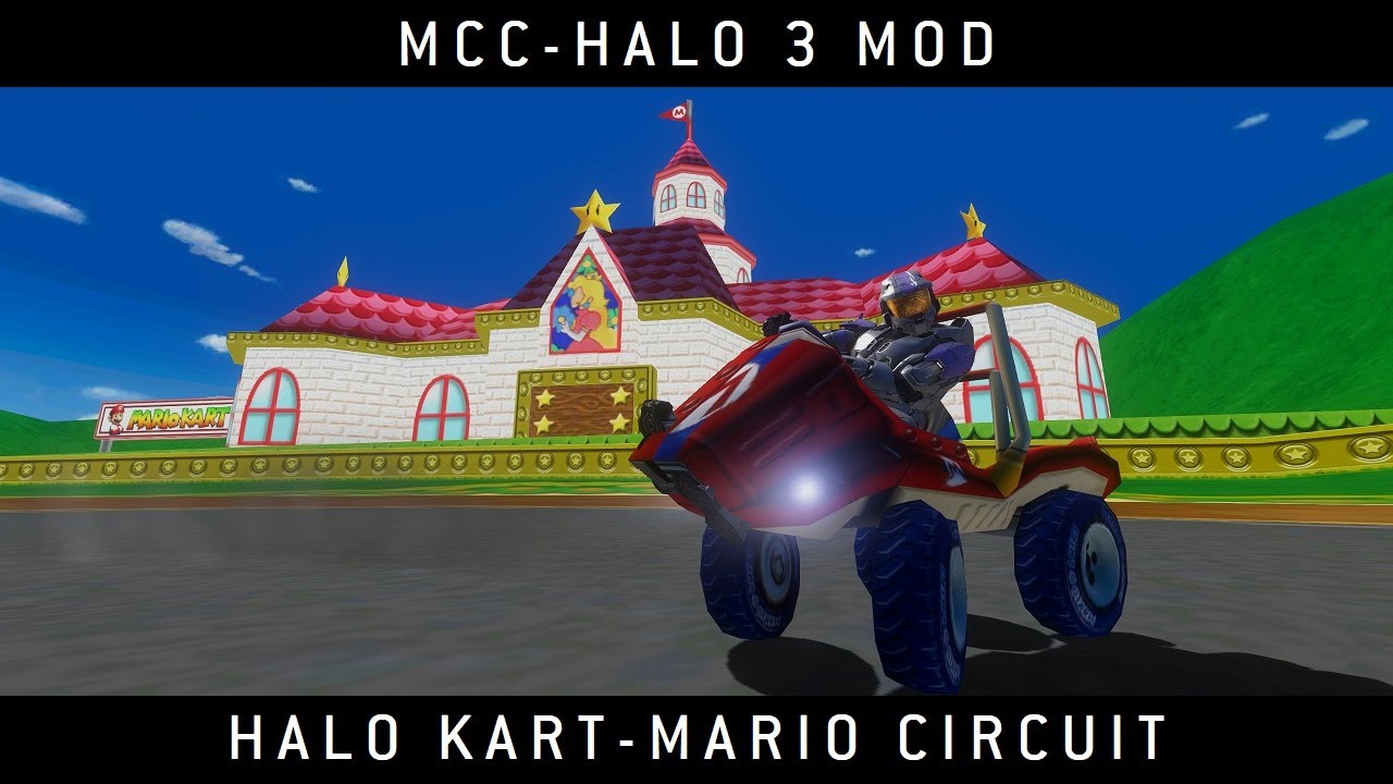Halo MCC: Halo 3 Mod - Halo Kart Mario Circuit - YouTube