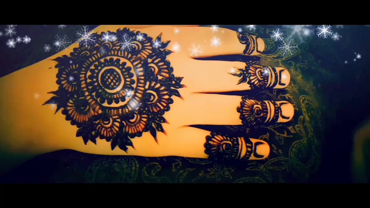 Beautiful Mehndi design ..banch. - YouTube