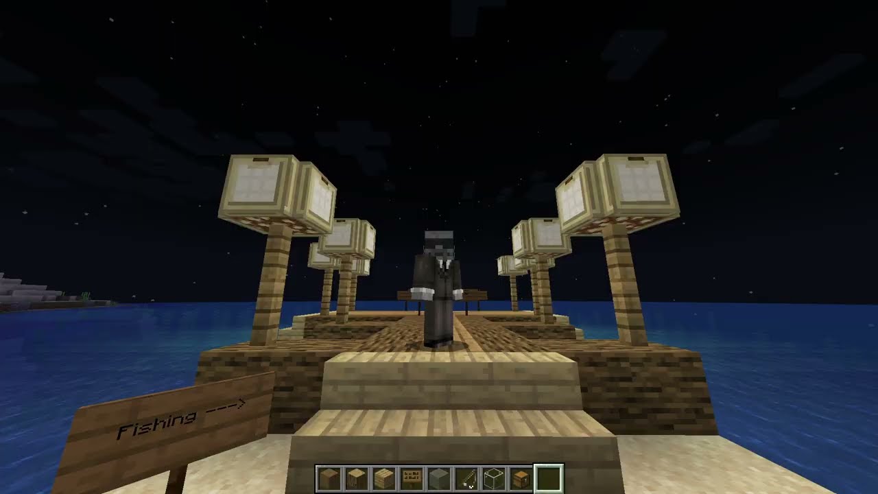 Minecraft Build Tutorial: Simple Fishing Dock in Minecraft 1.20.2 - YouTube