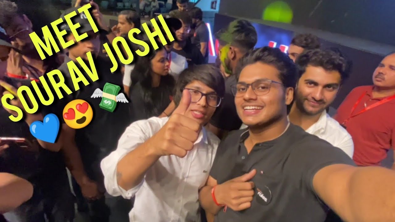 I Met 🤯 Sourav Joshi 😍 | Meet Up@souravjvlogs Sourav Joshi Meetup # ...