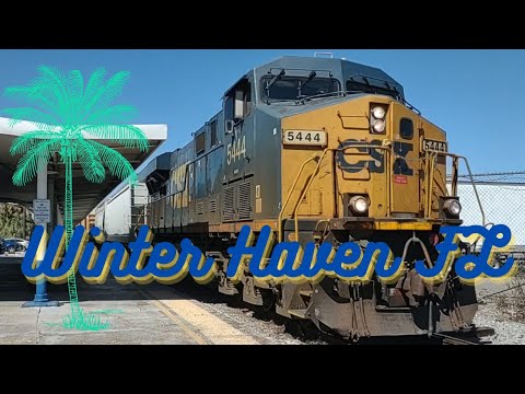 CSX and Amtrak in Winter Haven FL - YouTube