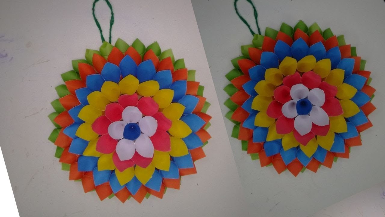 How to Make Color Paper Flowers Idea // Vary Easy Paper Crafts Ideas ...