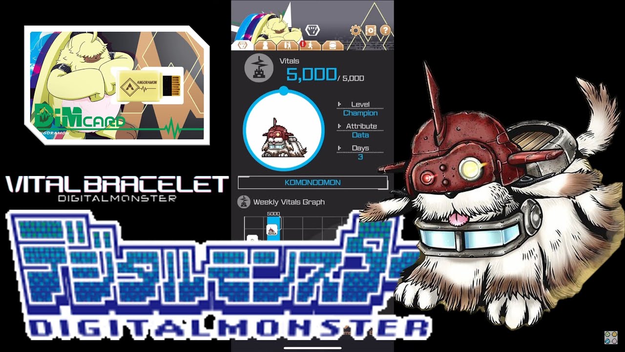 Digimon Vital Bracelet Lab - Journal Log #128.1 Komondomon - YouTube
