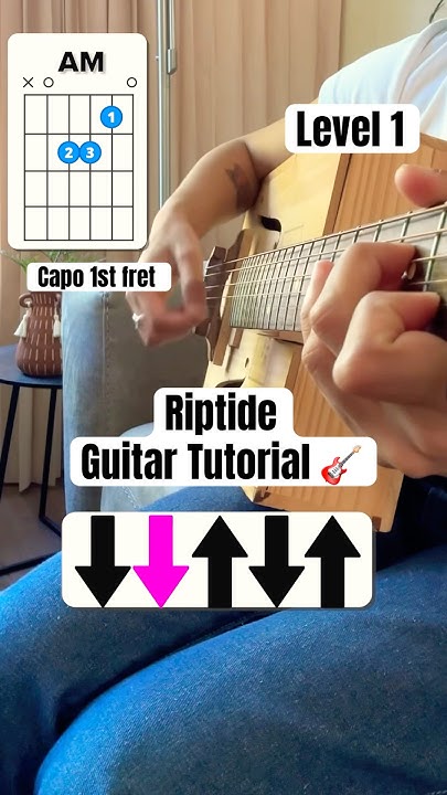 EASY Riptide - Vance Joy Guitar Tutorial 🎸 #shorts - YouTube