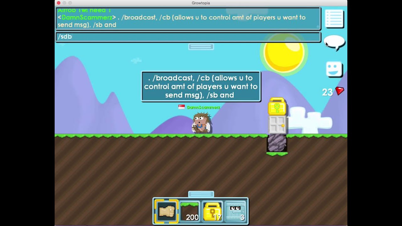 Growtopia | Commands! - YouTube