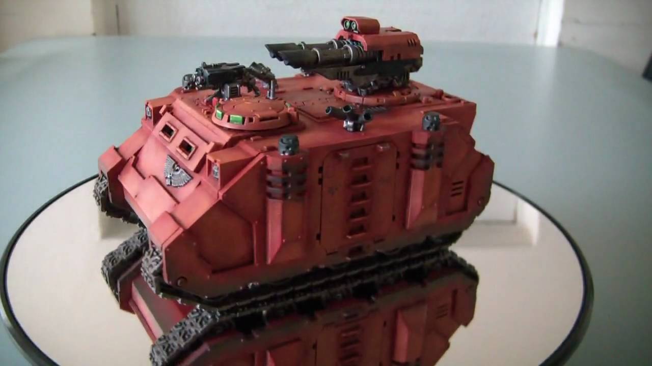 warhammer 40K Black Rage # 23 Blood Angels Razorback transport. - YouTube