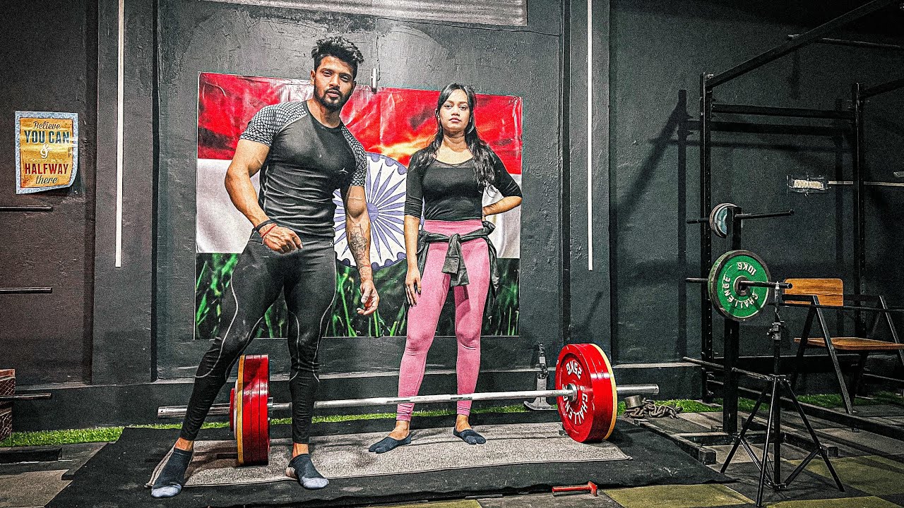TEACHING HER HOW TO DEADLIFT TRYING SINGHA OP PREWORKOUT - YouTube