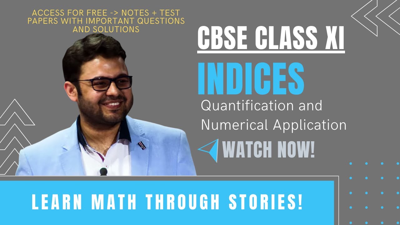 Applied Mathematics - Indices - CBSE Class 11 Maths - Chapter 2 (Free ...