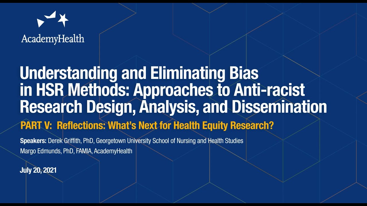 Reflections: What’s Next for Health Equity Research? - YouTube