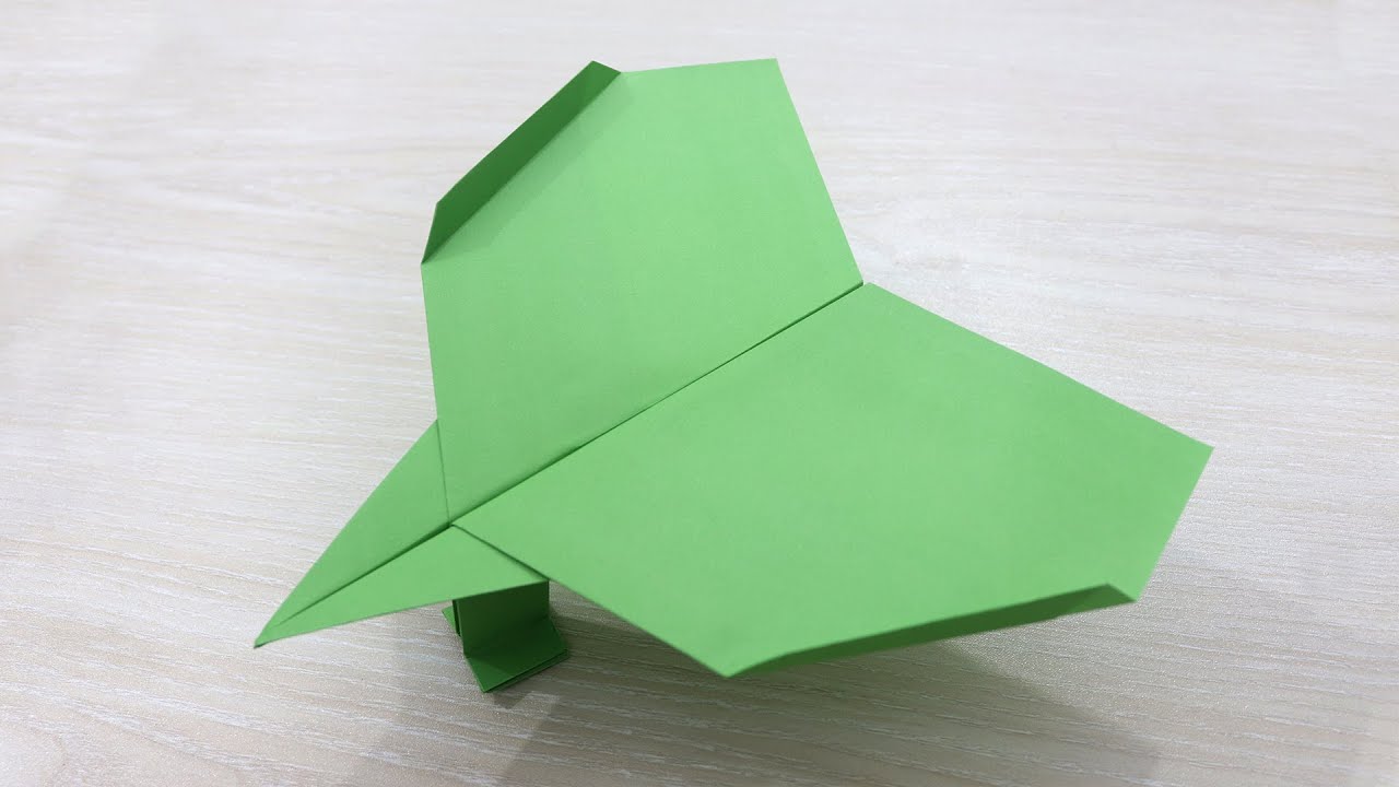 How to Make a Paper Airplane Glider - Best Paper Glider plane - YouTube