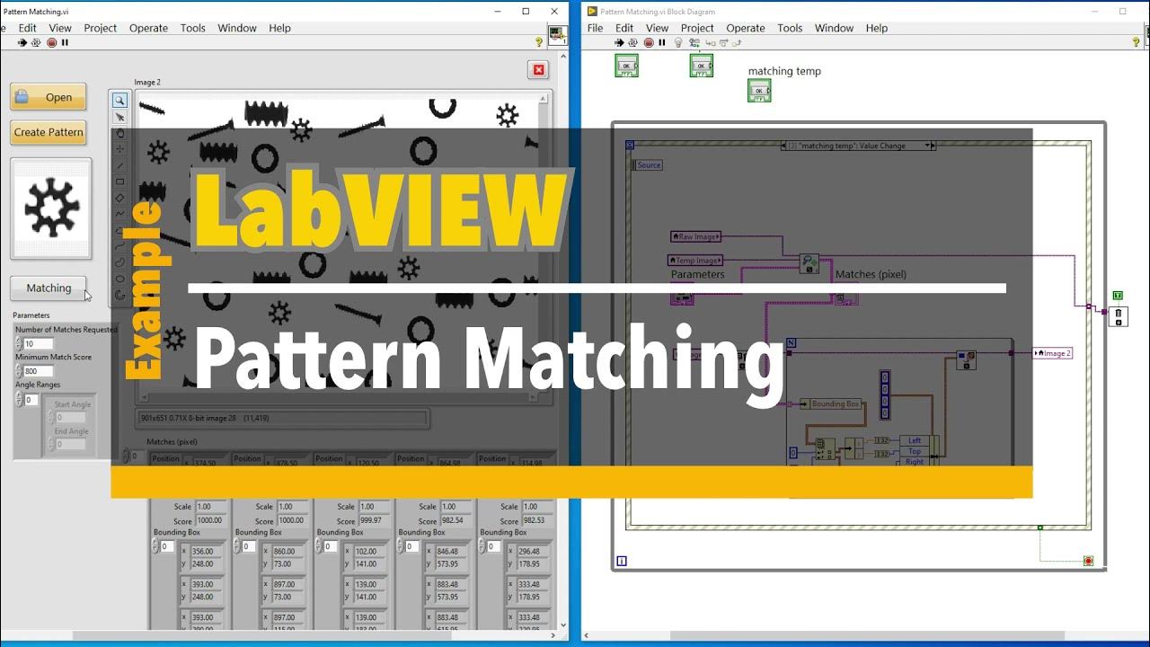 LabVIEW #EP9 Pattern matching (Gray image) - YouTube