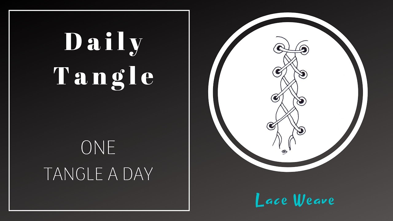Daily Tangle - Lace Weave |How to draw...| - YouTube