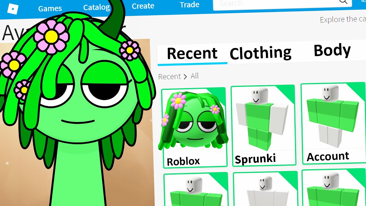 MAKING SPRUNKI VINERIA a ROBLOX ACCOUNT - YouTube