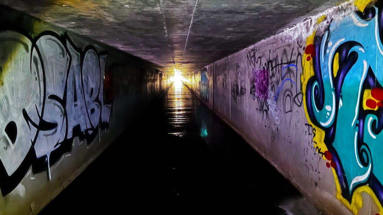 Inside Graffiti Covered Storm Drain (San Diego) - YouTube