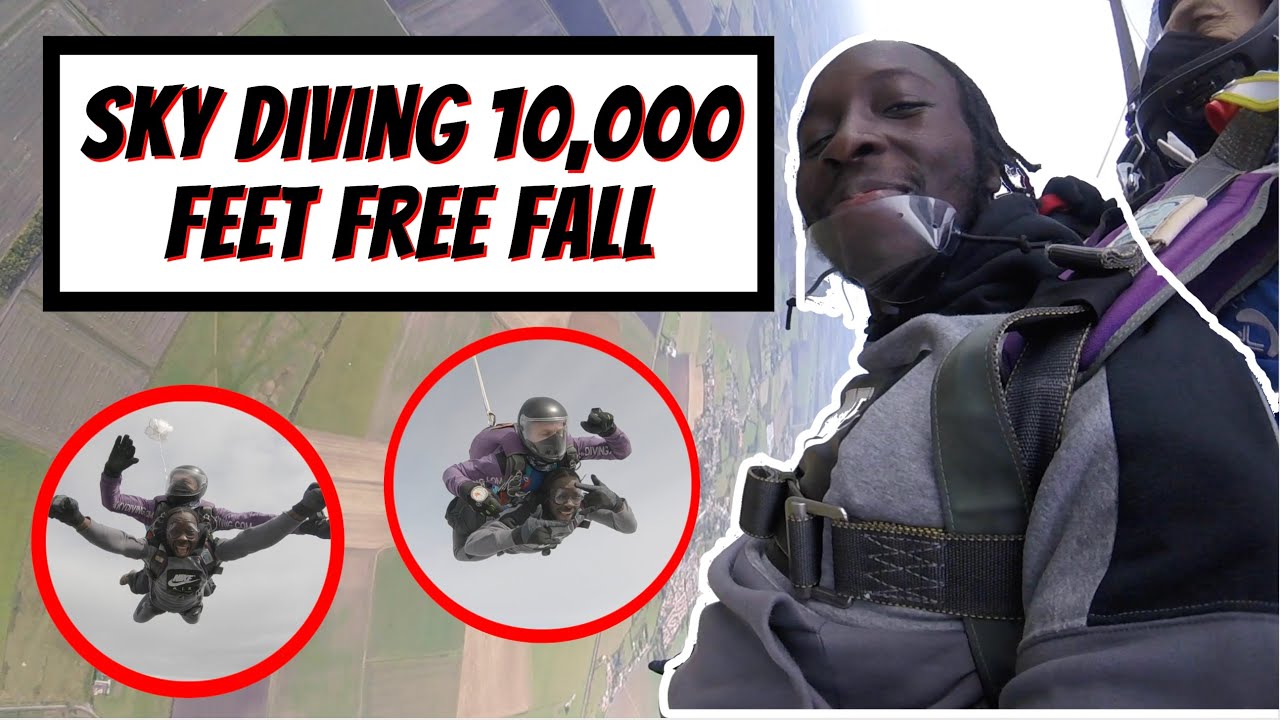 10000 feet free fall | SKY DIVING - YouTube