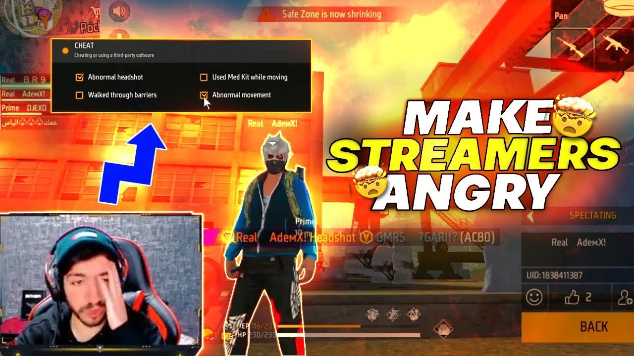 DOMINATING The Streamer On His Stream...!! 😈⚔️ || Garena Free Fire ...